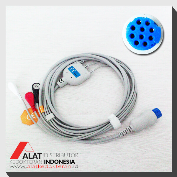 datex-cable-ekg-3-lead-snap | Distributor Alat Kedokteran Indonesia